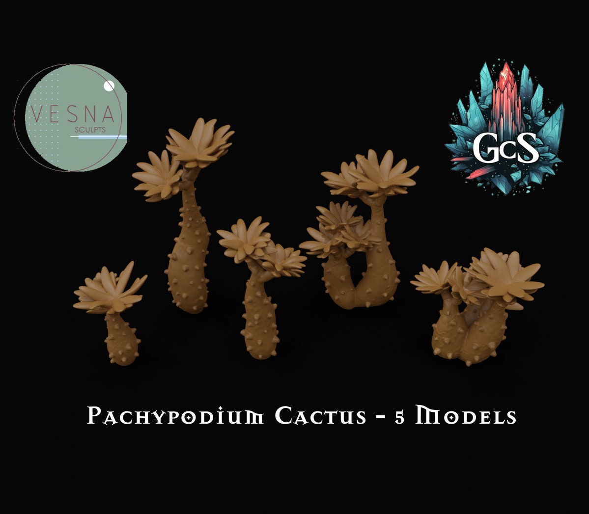 Cactus Basing Bits Vesna Sculpts Dnd Pathfinder Warhammer Aos TTRPG 3D ...