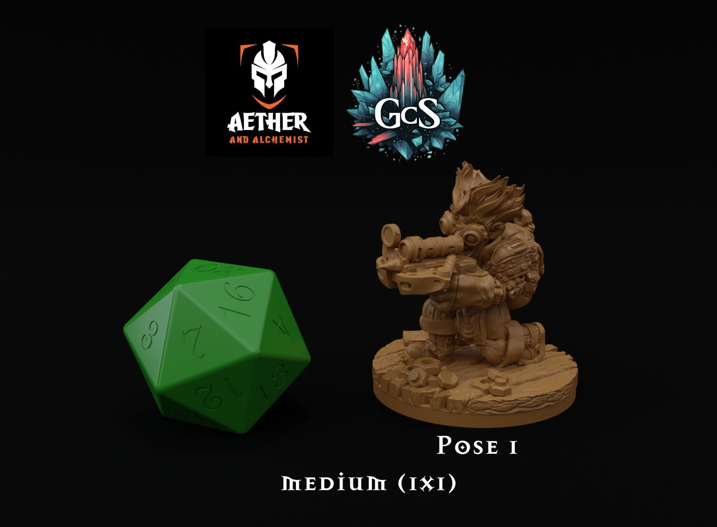 Gnome Artificer - Aether & Alchemist - Medium Miniature or 75mm Scale ...
