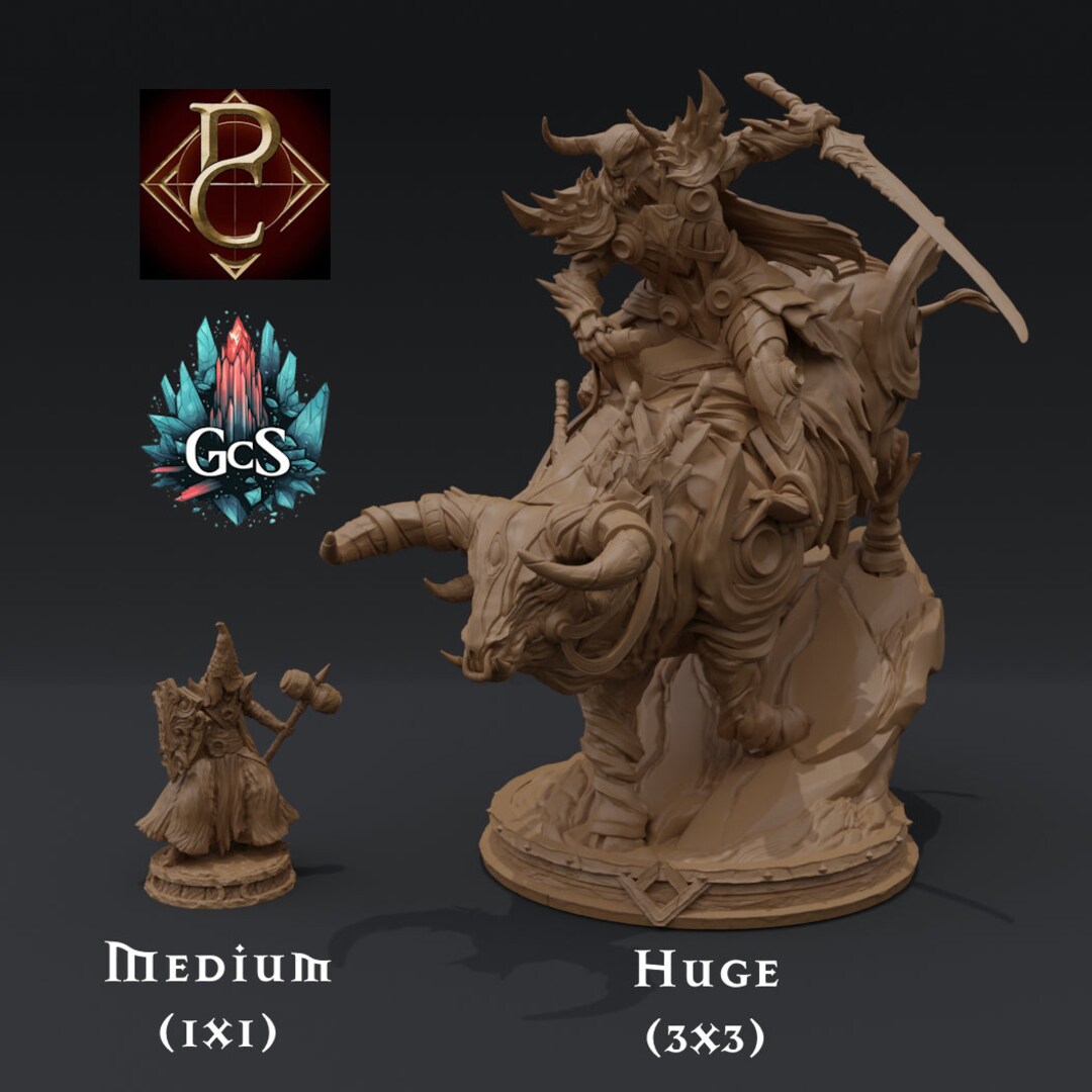 Pyrokles & the Bull - Parasite Collectibles - Large Devil Mounted/on ...