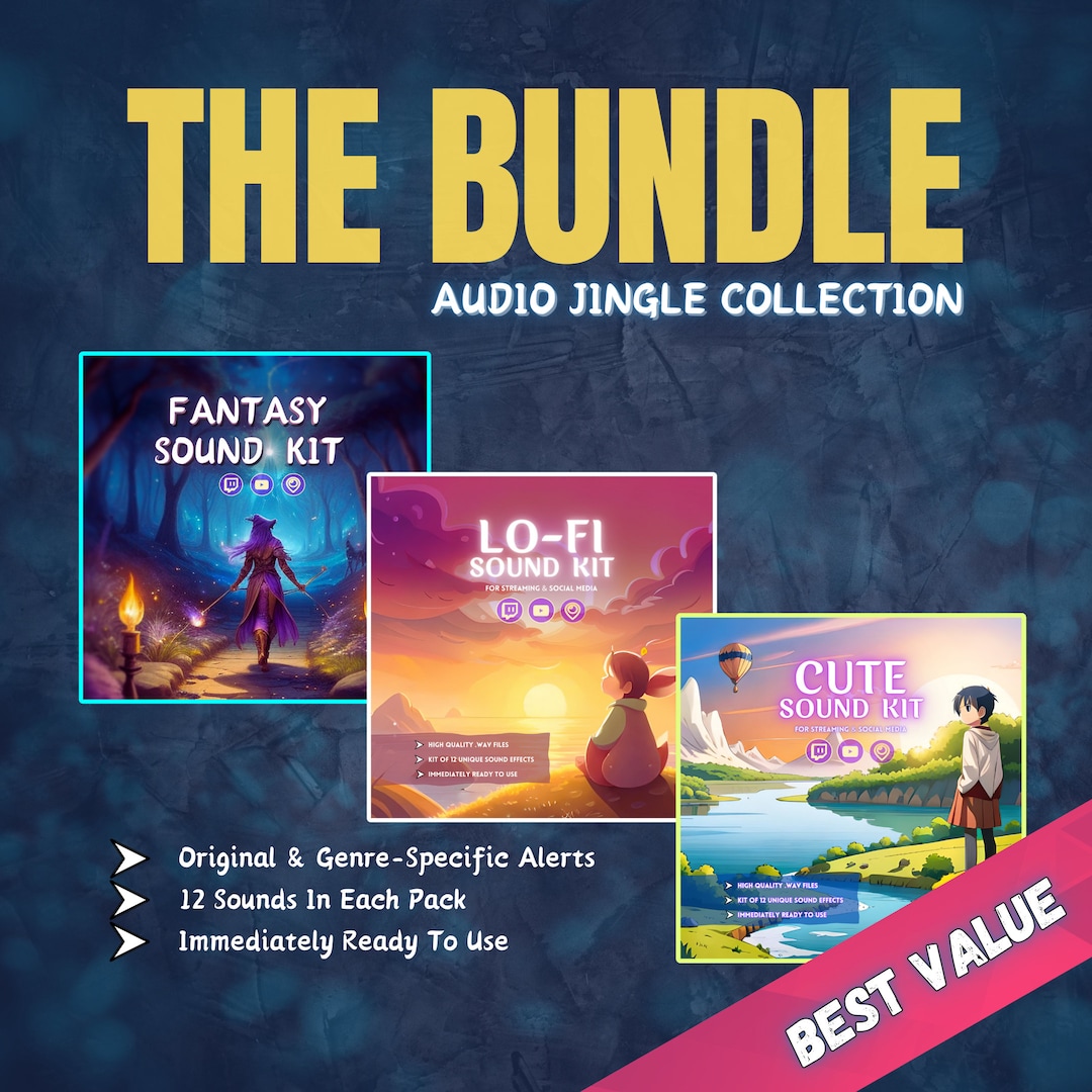 Sound Kit BUNDLE | 36 Original Jingles for Streamers - Etsy