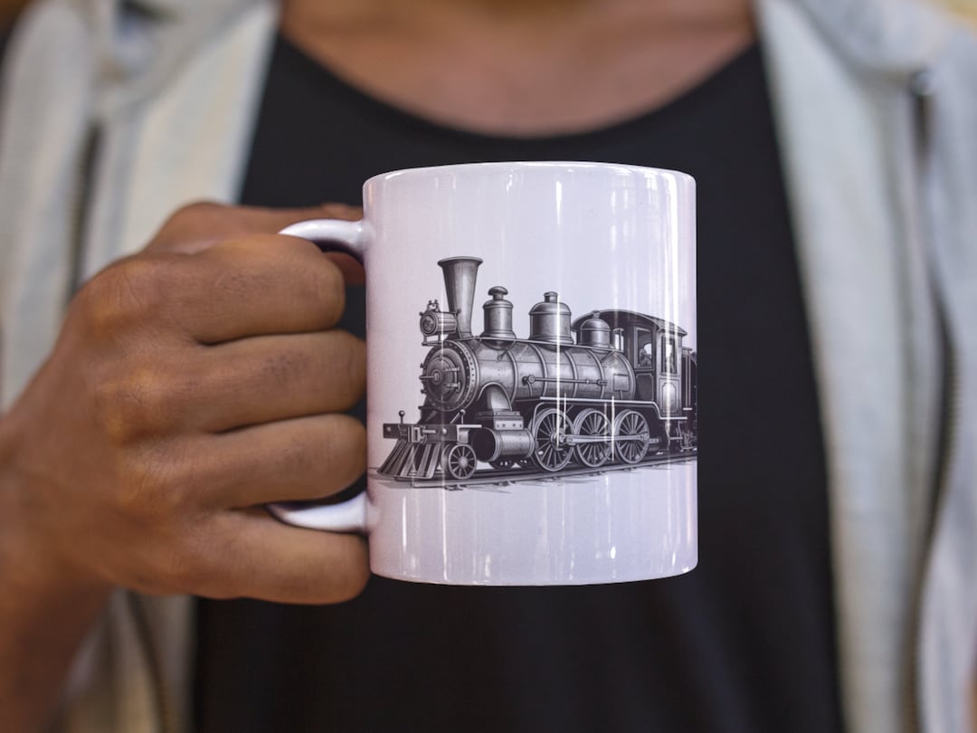 Steam Engine Locomotive, Train Mug, Steam Engine Mug, Train Gifts ...