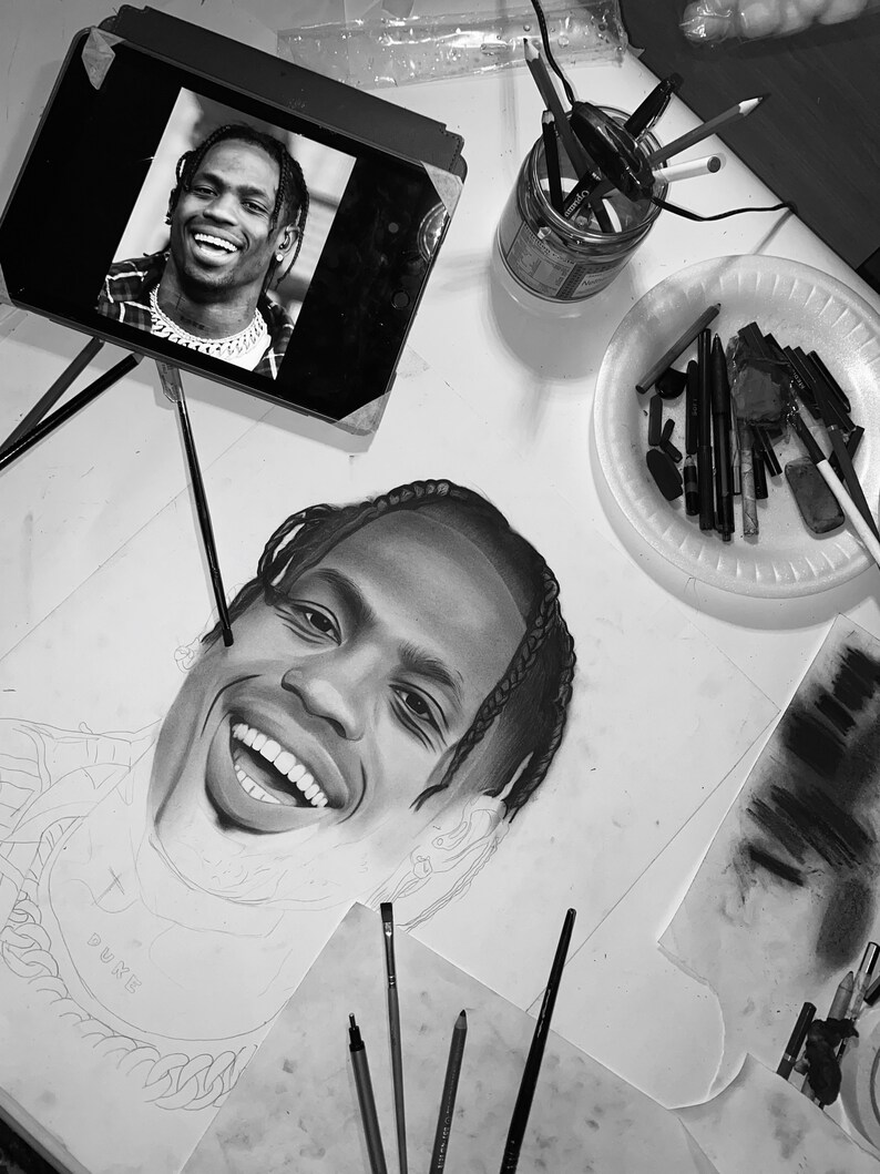 Travis Scott, Travis Drawing, Astroworld, Travis Art, Travis Scott Fans ...