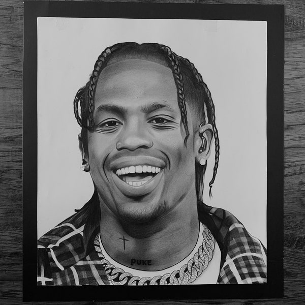 Travis Scott Drawing - Etsy