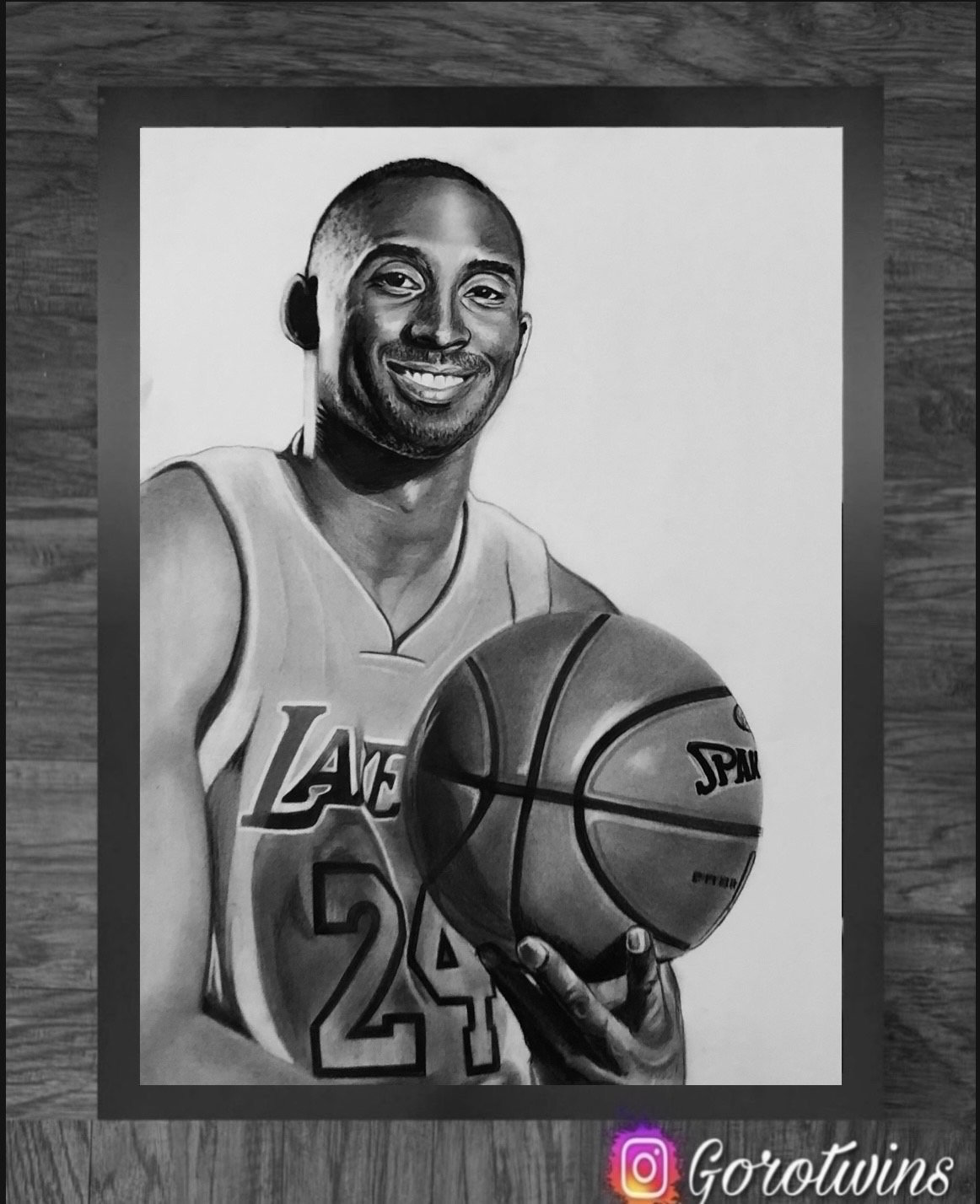 Kobe Bryant Drawing, Kobe Bryant, Artwork of Kobe, Handdrawn Picture of ...