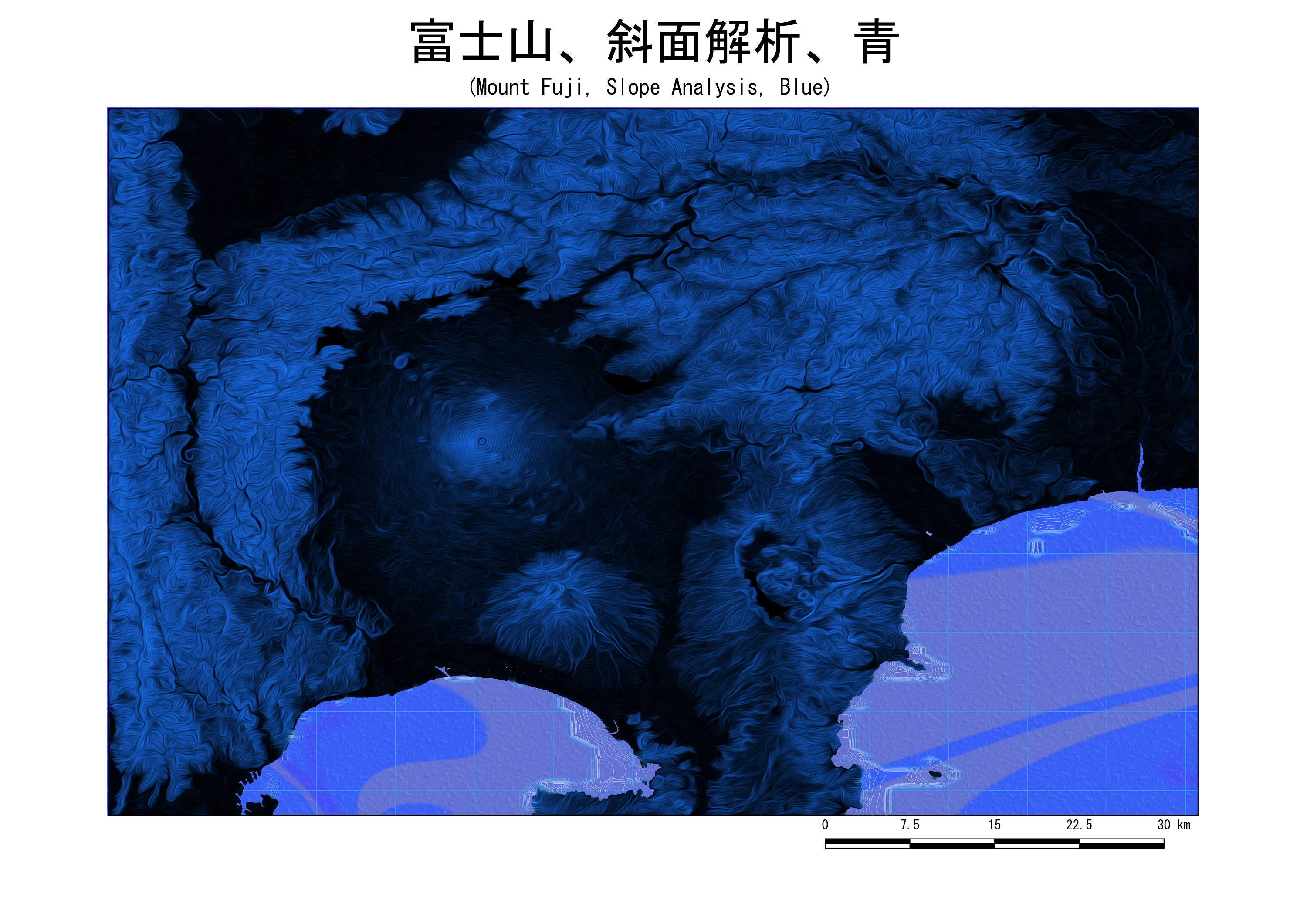 Mt. Fuji Map | Topography | Minimalist | Digital - Etsy