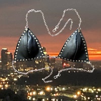 Leather Bra - Etsy