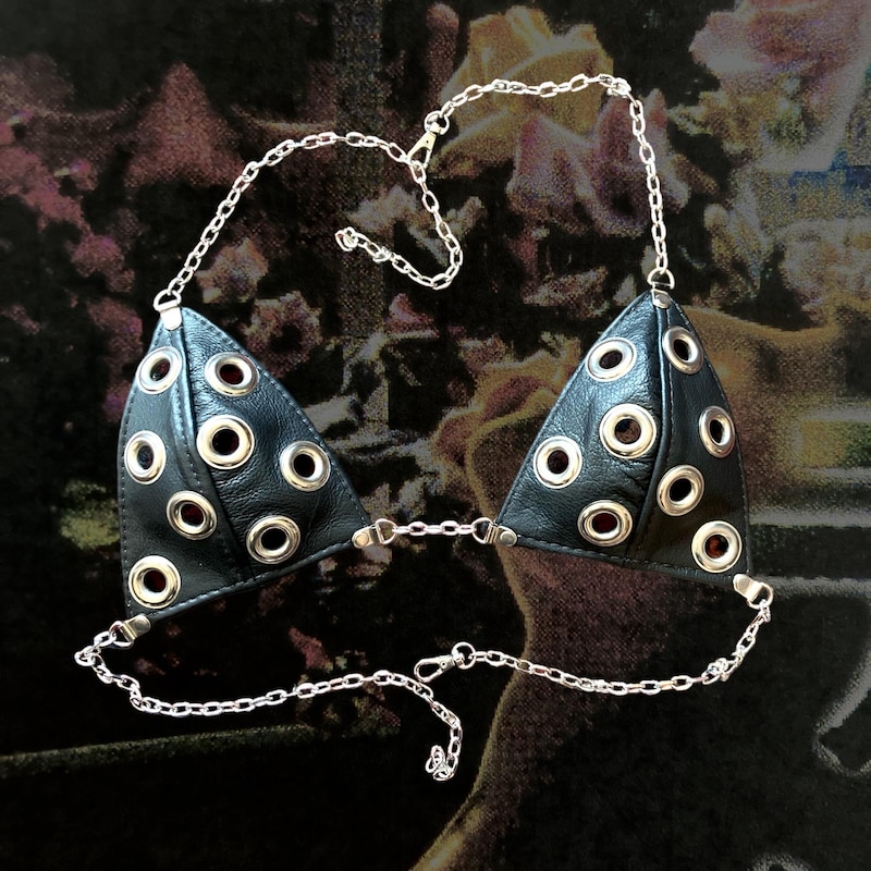 Leather Bra - Etsy