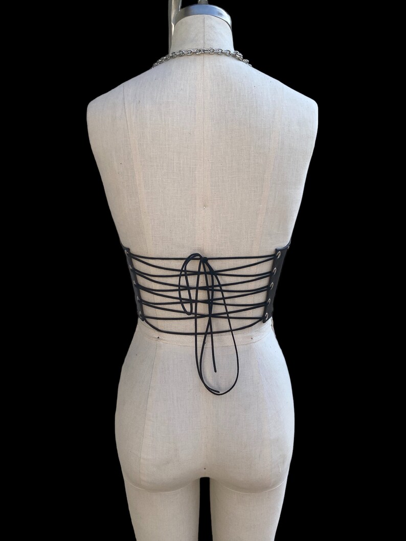 VAMPYRO Studded Leather Lace-up Princess Corset - Etsy