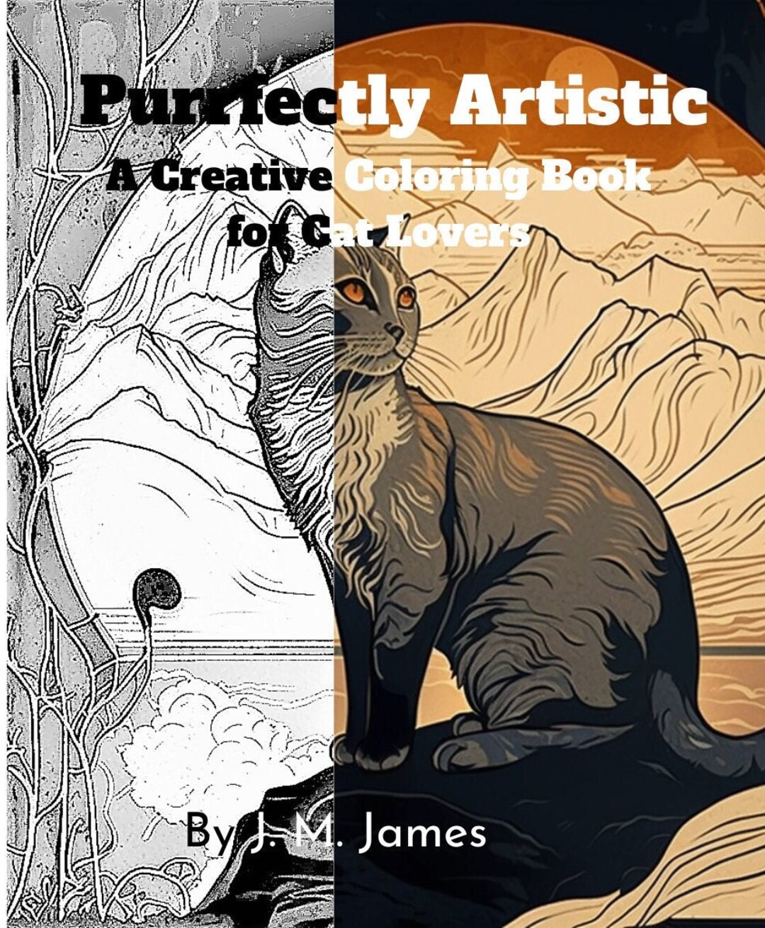 Purrfectly Artistic. A Creative Coloring Book for Cat Lovers - Etsy