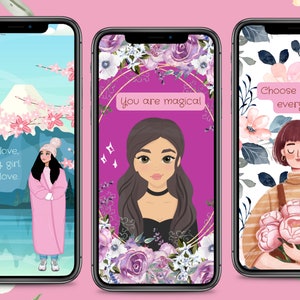 3 Self Love Phone Wallpapers - Love Yourself Everyday! - Etsy