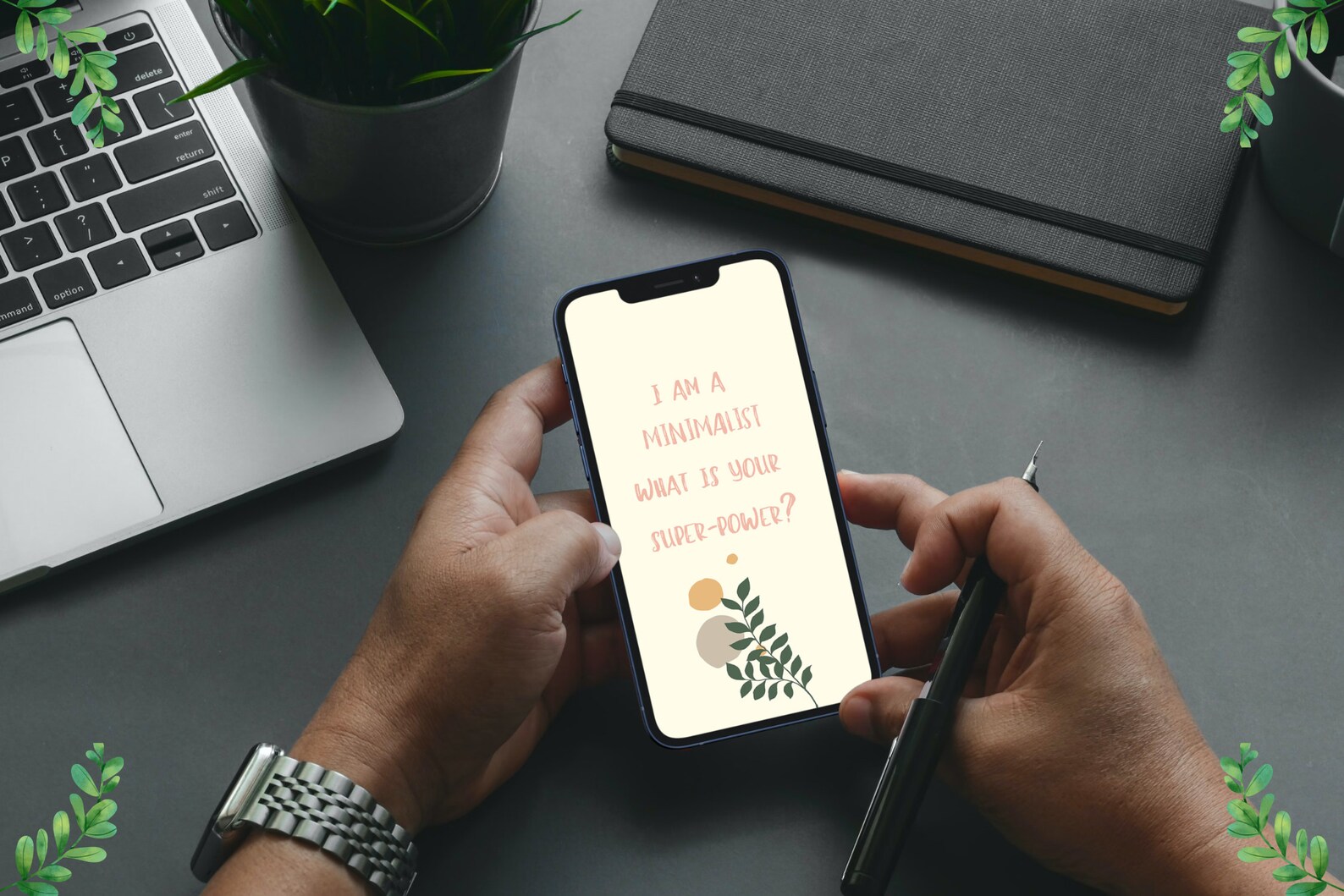 3 Minimalist Phone Wallpapers - Less is More - Etsy