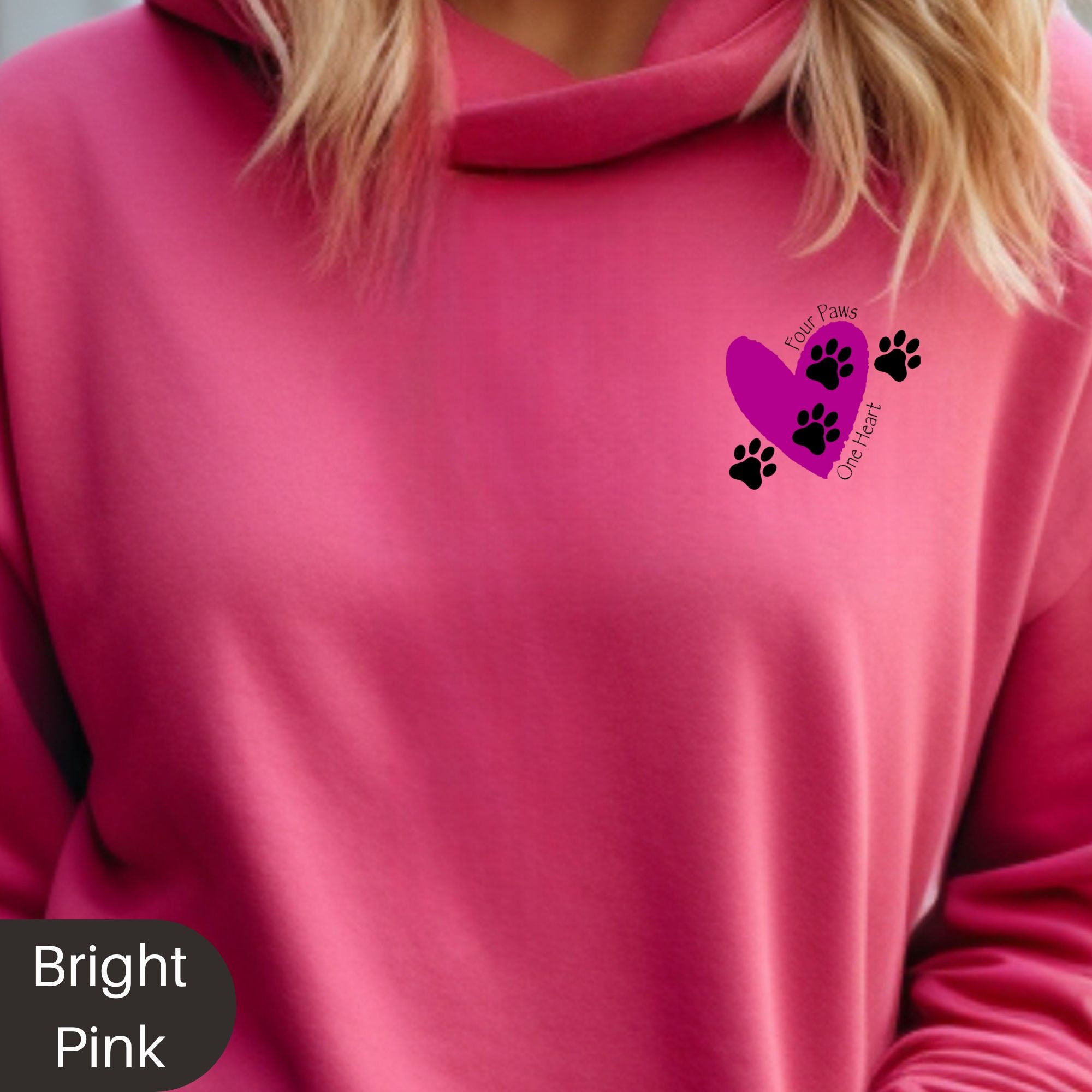 Four Paws Rescue Hooded Sweatshirt - Etsy