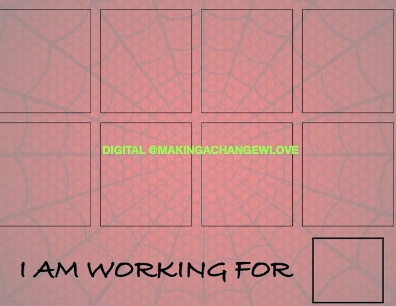 Spider-man Token Board - Etsy