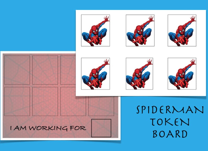 Spider-man Token Board - Etsy