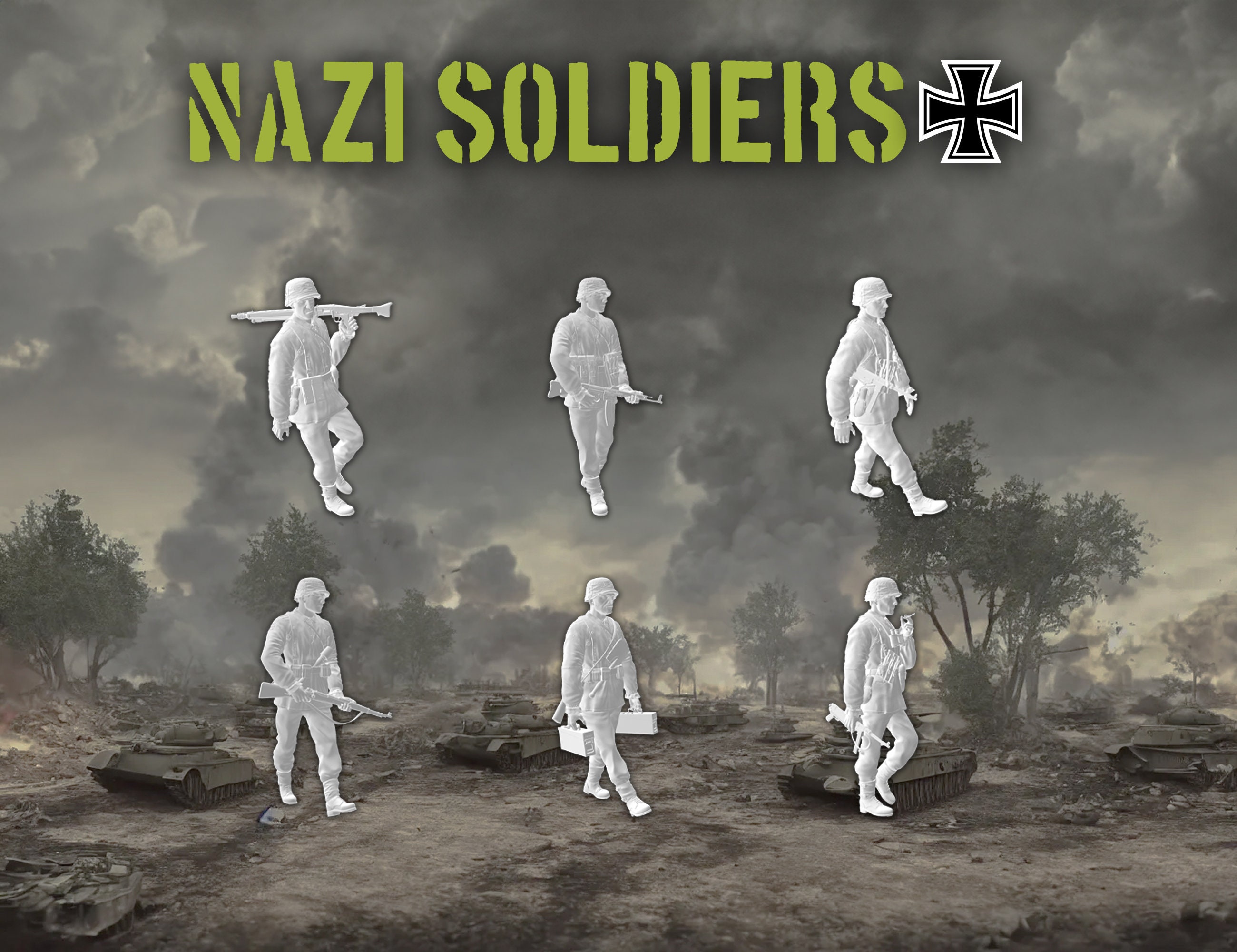 WW2 3d Stl Pack 50 Pcs Models World War 2 3d Stl Pack 3d Stl Stl File ...