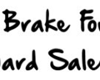 I Brake for Yard Sales Sticker Car Window Vinyl Decal Shop Bumper ...