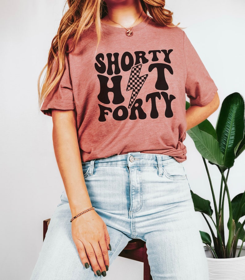 Retro Shorty Hit Forty Birthday Shirt 40th Birthday Tee 1984 Birthday ...