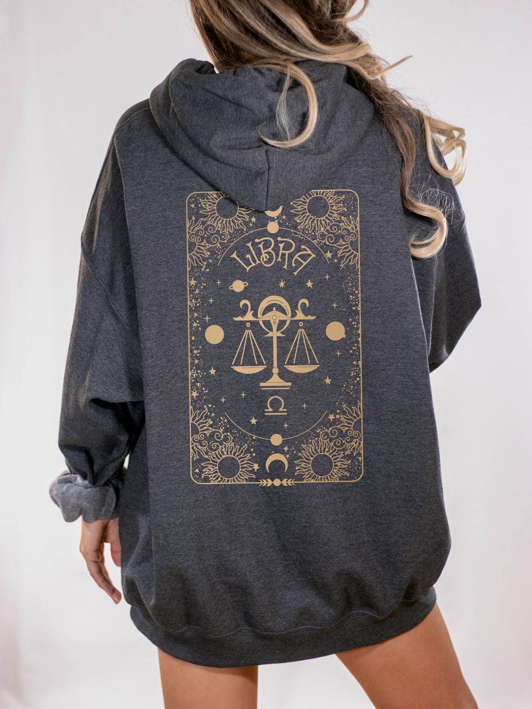 Sun Sign Libra Hoodie Birth Sign Libra Hooded Sweatshirt Horoscope ...