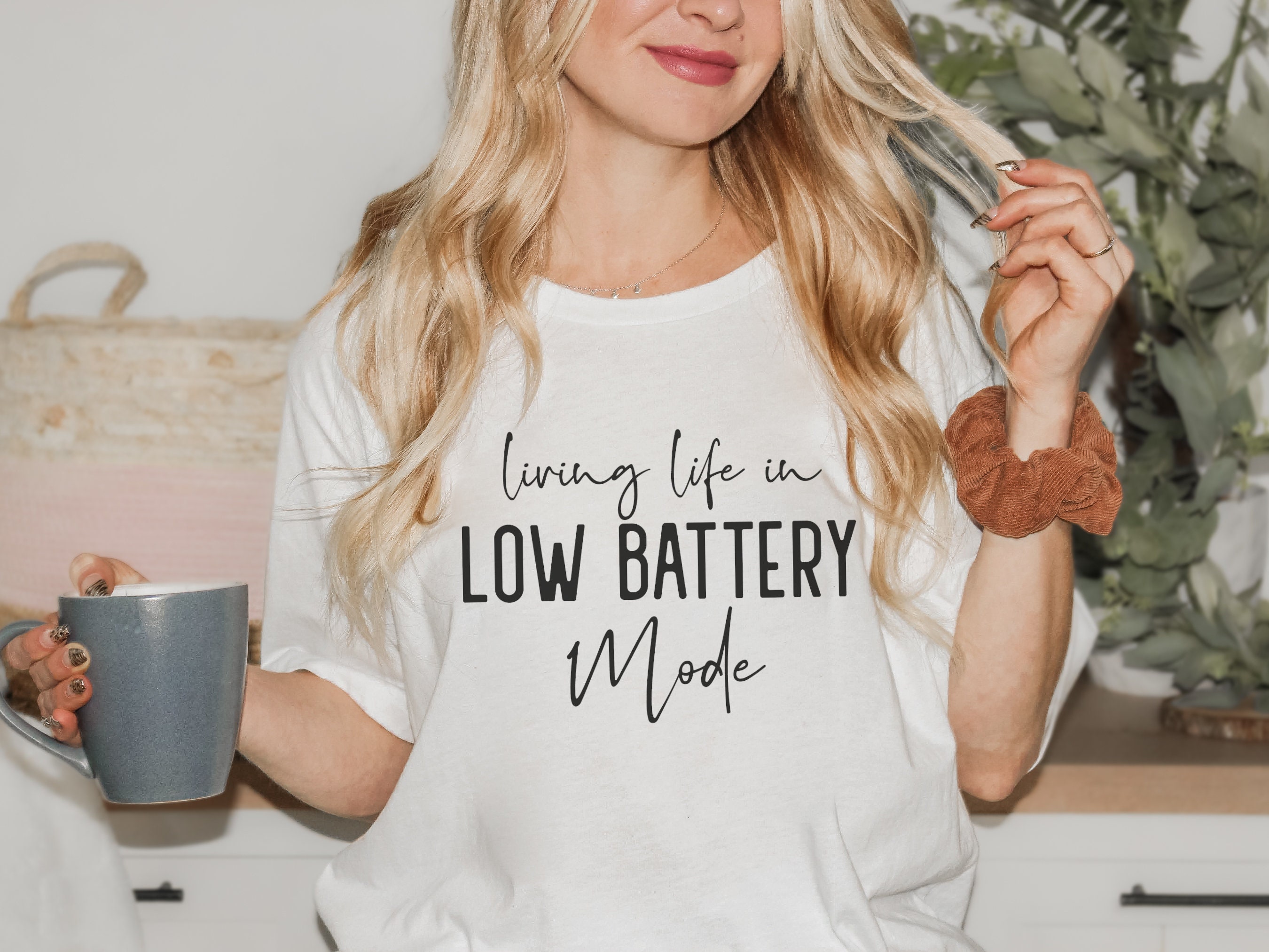 Living Life in Low Battery Mode Shirt, Chronic Illness T-shirt, Spoonie ...