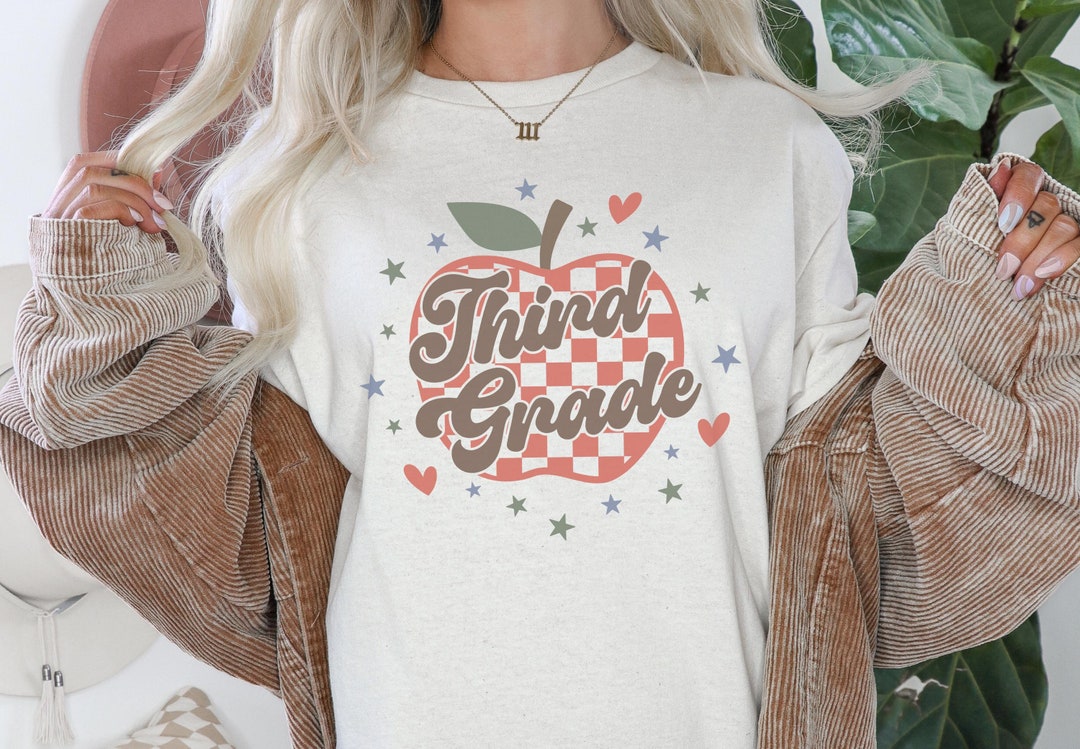Retro Third Grade Shirt 3rd Grade Teacher Shirt Hello 3rd Grade Shirt ...