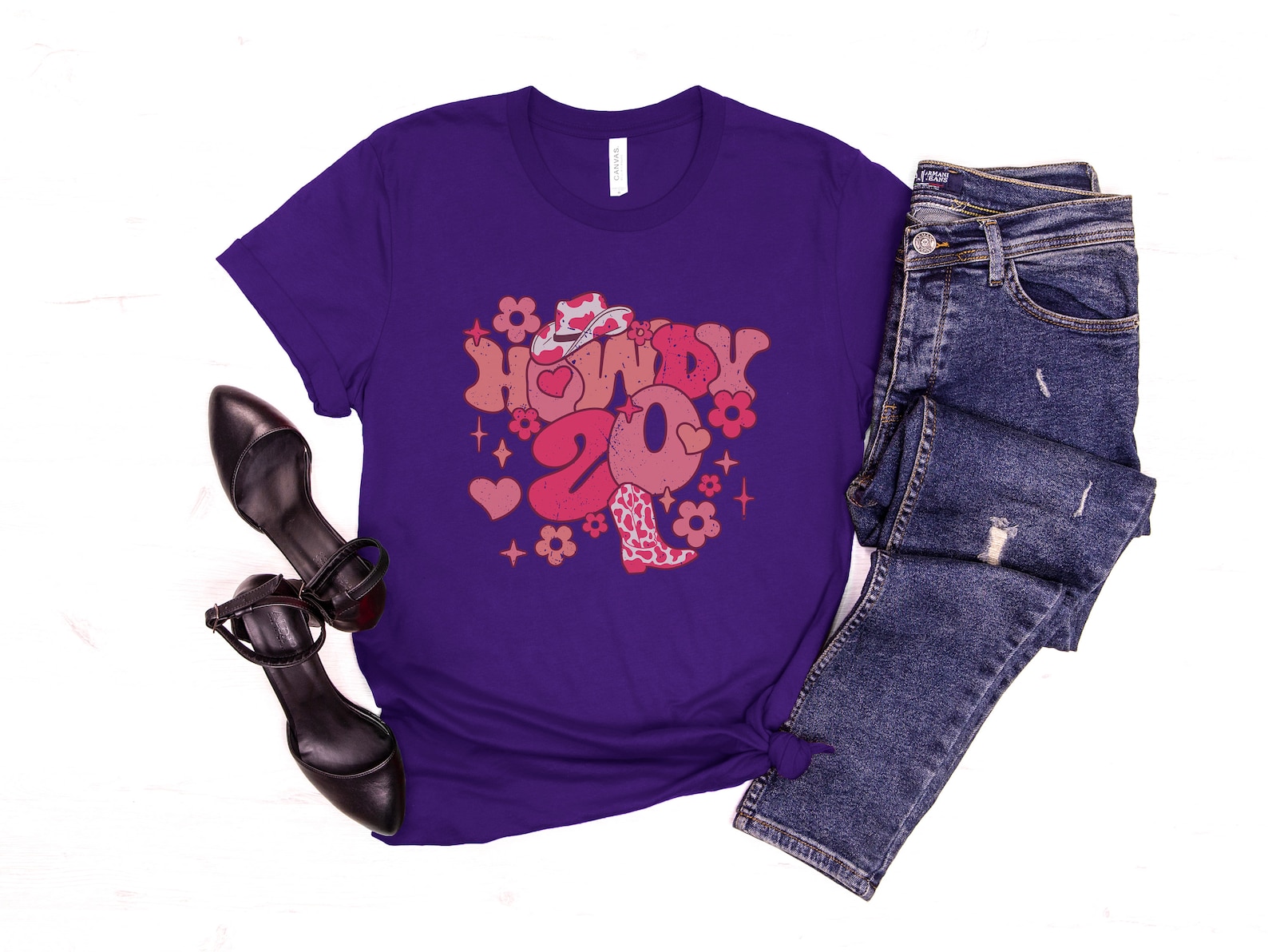 Groovy Western 20th Birthday Shirt Retro 20 Birthday Shirt Howdy 20 ...