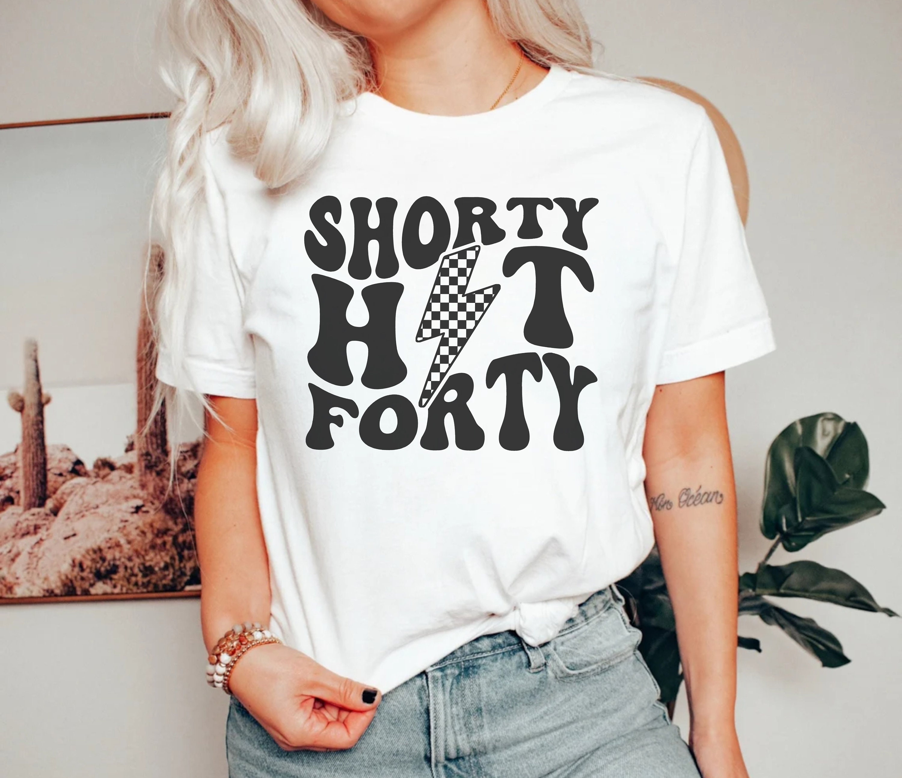 Retro Shorty Hit Forty Birthday Shirt 40th Birthday Tee 1984 Birthday ...