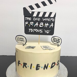 Friends Theme Cake Topper, FRIENDS, Friends Sitcom, Sitcom Toppers, the ...