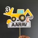 Construction Cake Topper, Digger Cake Topper, Custom Cake Topper ...