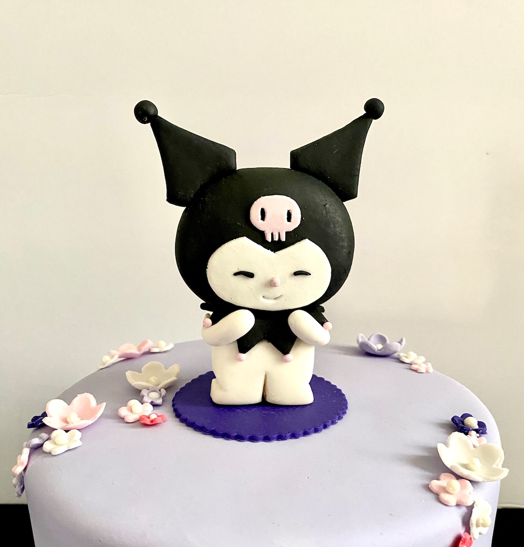 Fondant Kuromi Cake Topper, Kuromi Edible, Hello Cat Topper - Etsy