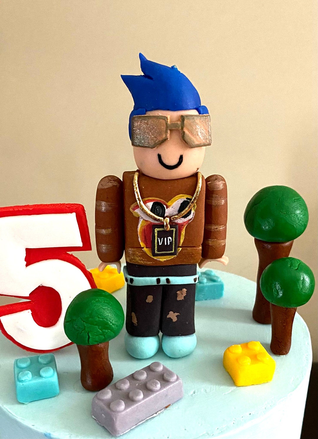 Roblox Topper, Fondant Roblox Topper, Roblox Avatar Topper, Custom ...