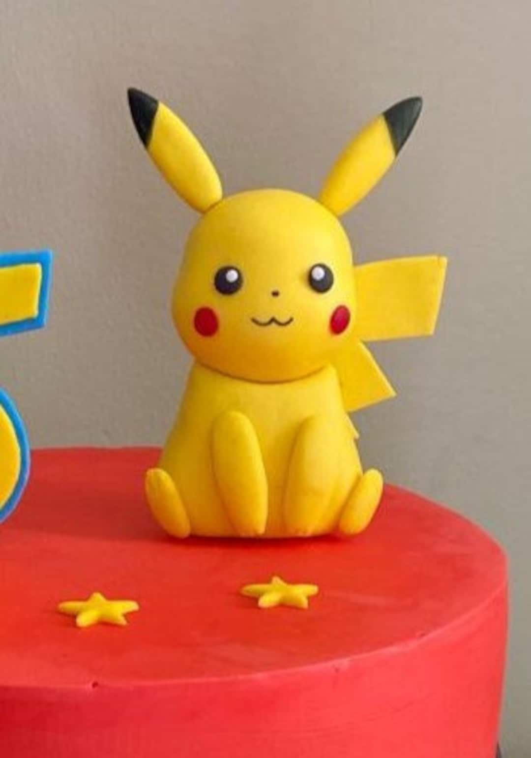 Pokémon Pikachu Fondant Topper, Pokémon Cake Topper, Pikachu Cake ...