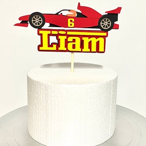 Race Car Cake Topper, Car Cake Topper, Hotwheels Style Cake Topper ...