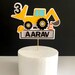 Construction Cake Topper, Digger Cake Topper, Custom Cake Topper ...