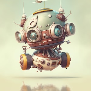 Flying Robot and Friends V2 - Etsy