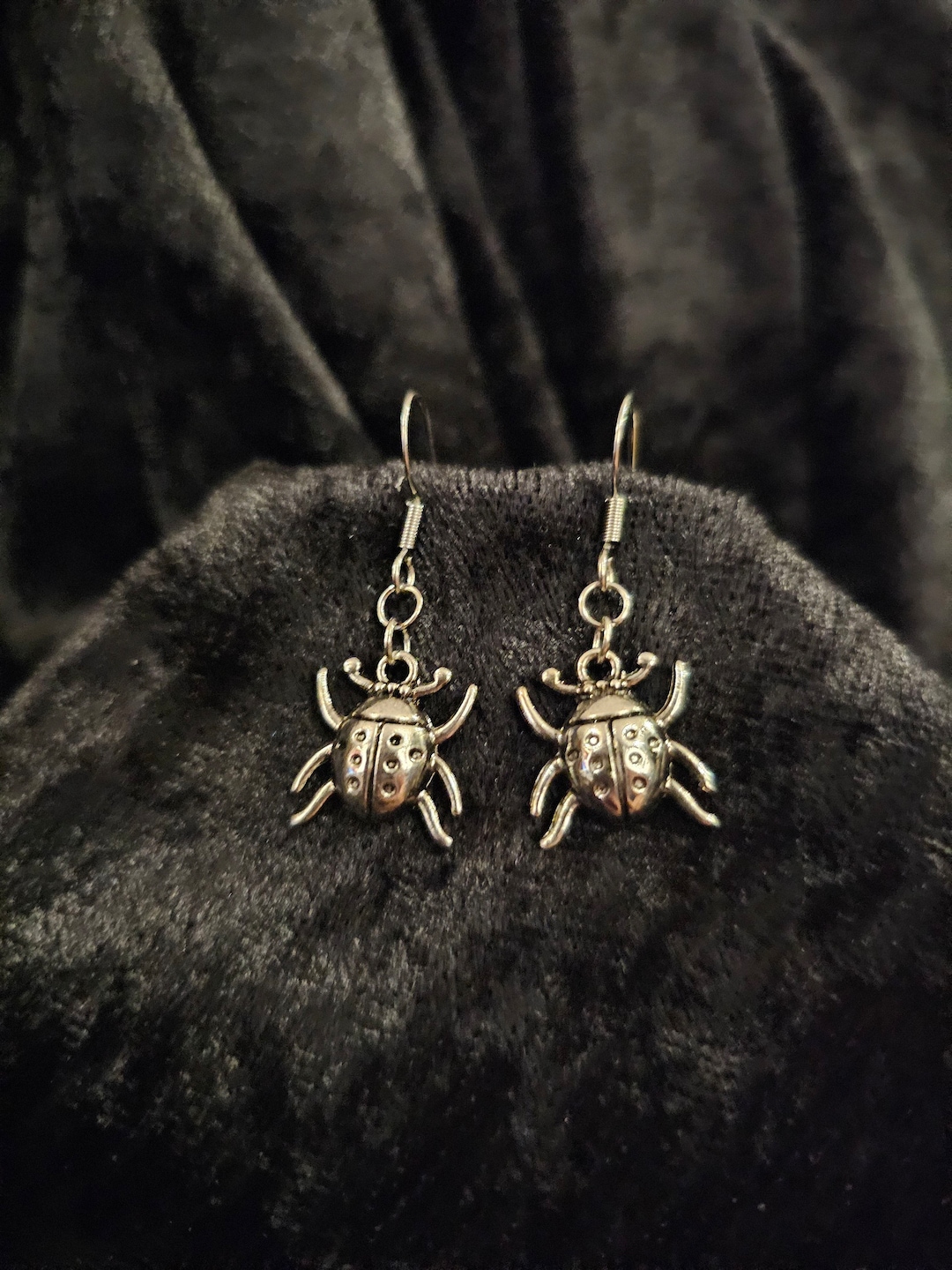 Ladybug Stainless Steel Hypoallergenic Dangle Earrings - Etsy