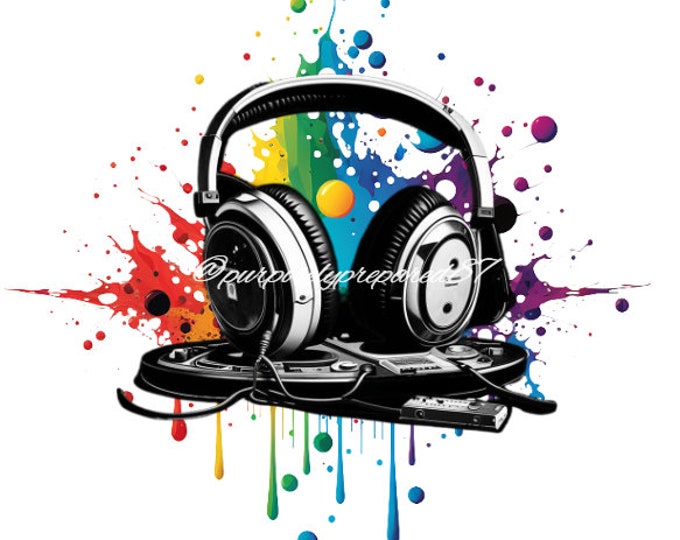 DJ Image, DJ Image in Vector Image in Black and White Svg-eps-dxf-png ...
