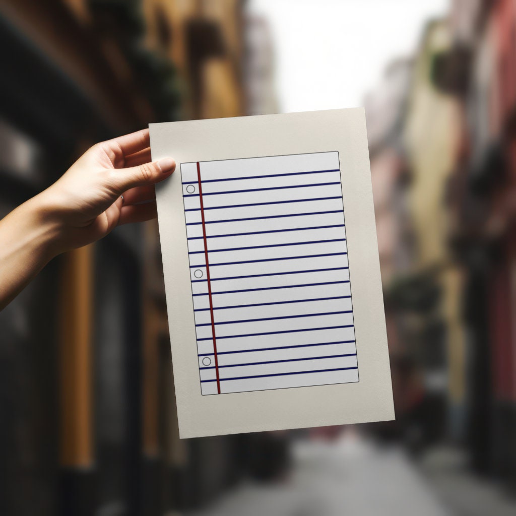 Lined Notebook Paper SVG, PNG (digital Download) - Etsy