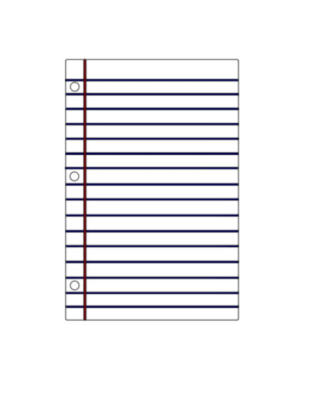 Lined Notebook Paper SVG, PNG (digital Download) - Etsy