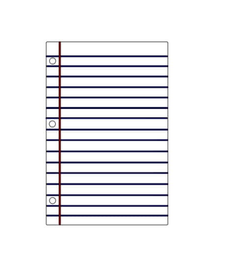 Lined Notebook Paper SVG, PNG (digital Download) - Etsy