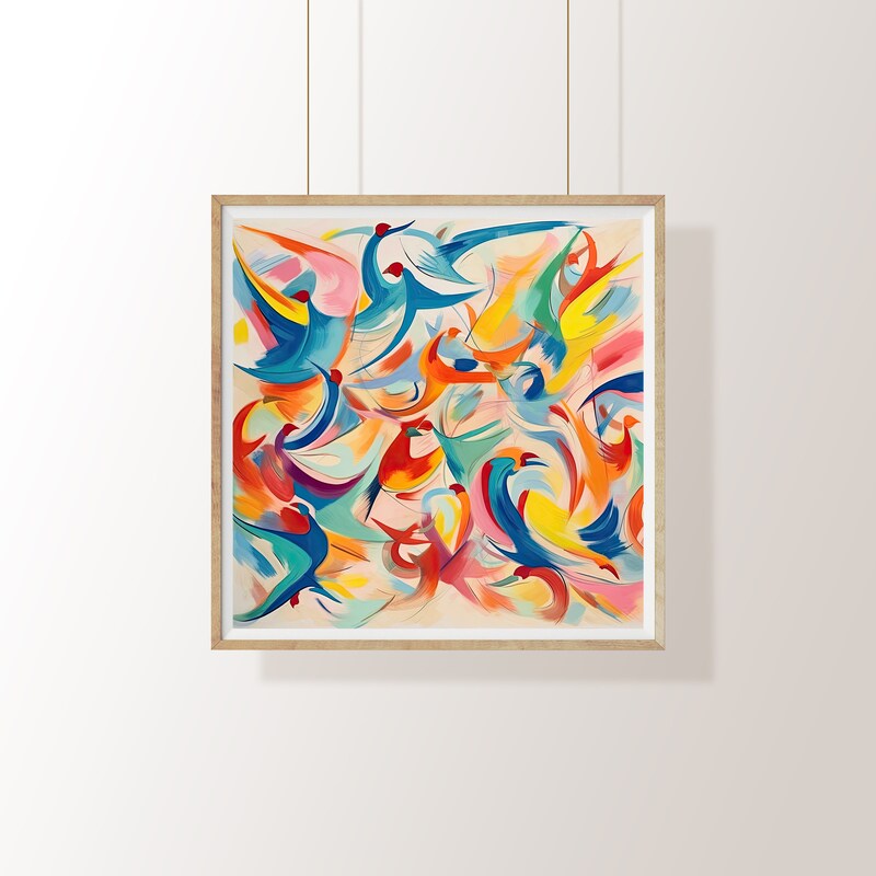 Abstract Bird Art - Etsy