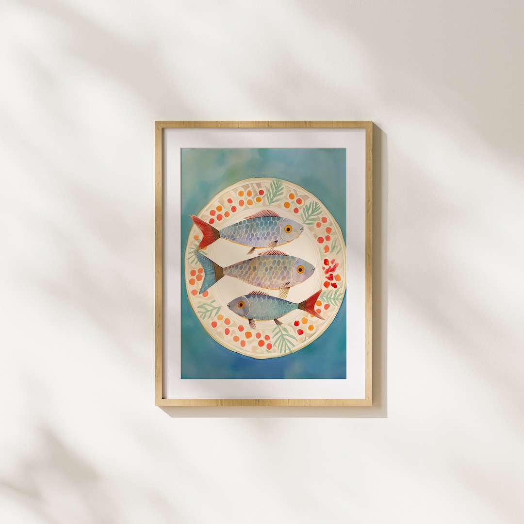 Fish, Plate, Dinner, Illustration, Underwater Art, Animals, Realism ...