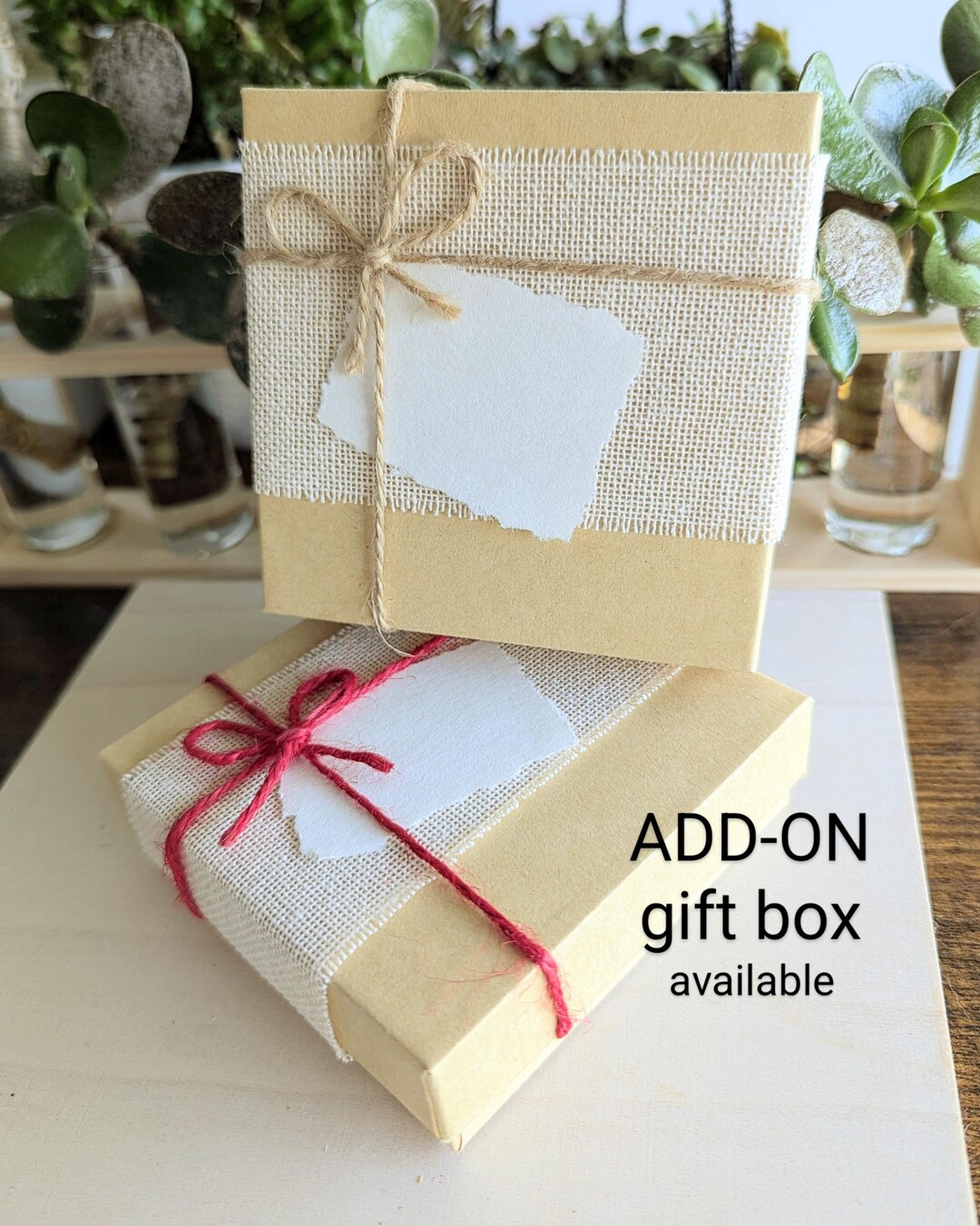 ADD ON - Gift Box Only || 4x4 Inch Square - Kraft Yellow ...