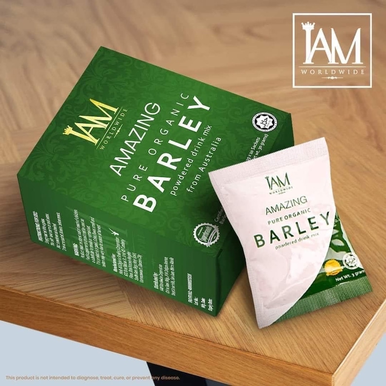 IAM Barley Powder 1 SEALED Box(10 Sachets) New Updated Packaging - Etsy
