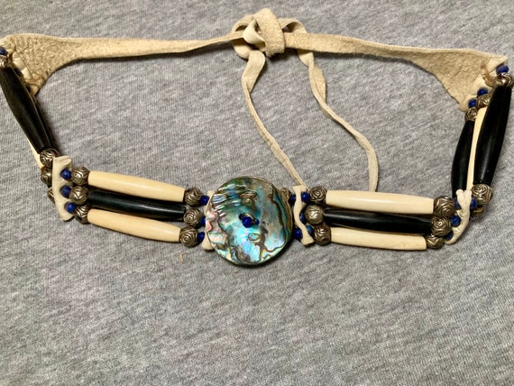 Vintage Native American Chokers & Necklace - Gem