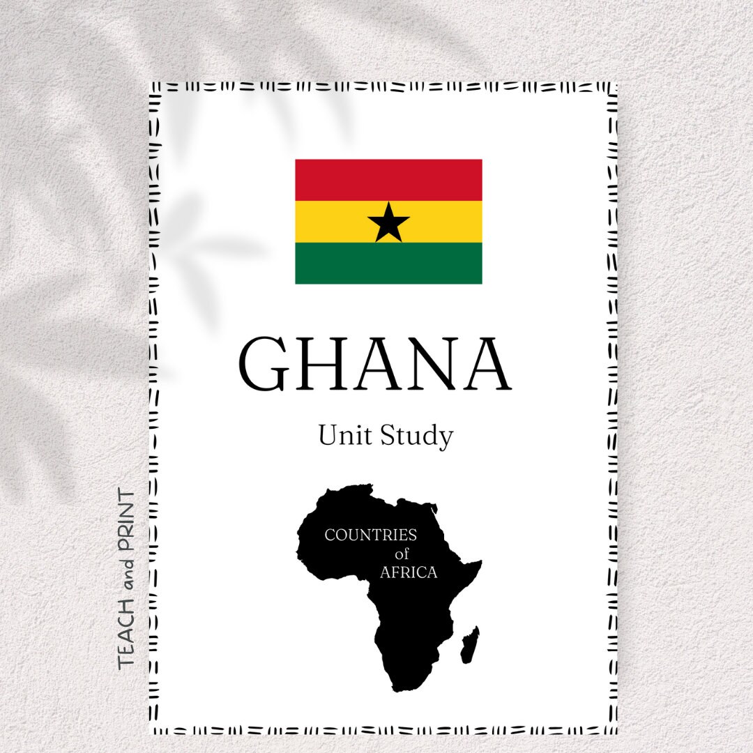 GHANA - Countries of Africa Unit Study - Etsy