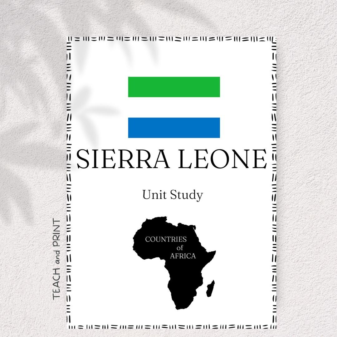 SIERRA LEONE - Countries of Africa Unit Study - Etsy
