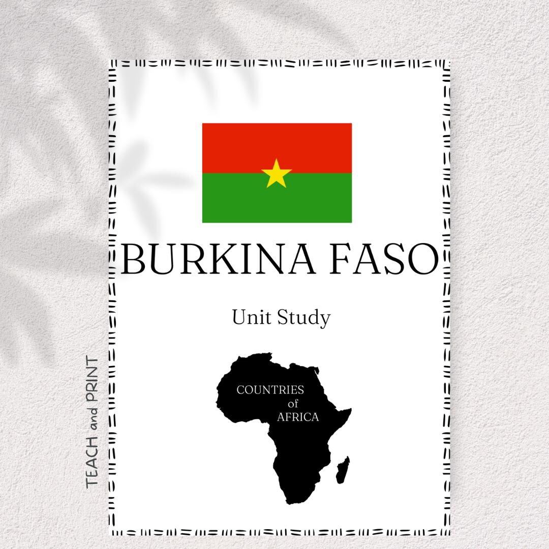 BURKINA FASO - Countries of Africa Unit Study - Etsy