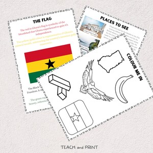 GHANA - Countries of Africa Unit Study - Etsy