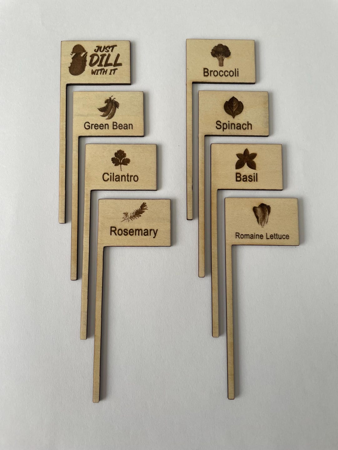 Custom Wood Plant Flags – Personalized Laser-cut Stater Plant ...