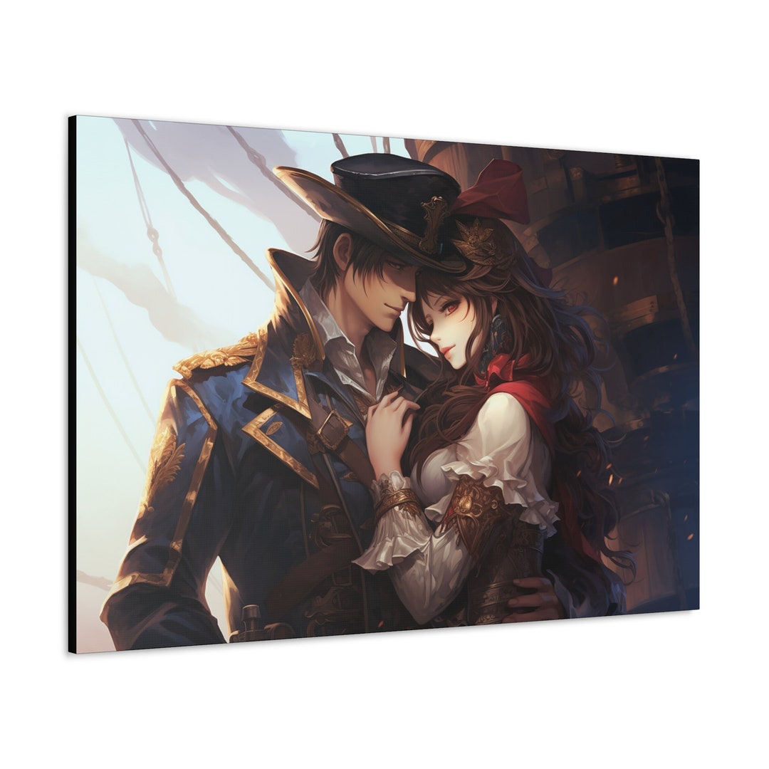 Steampunk Romance Steam Punk Romance Pirate Fantasy Romance Canvas ...